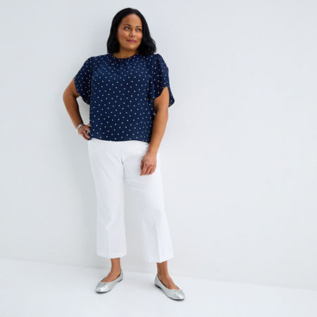 Click here for Liz Claiborne Womens Plus Flare Pull-On Pant  24w... prices