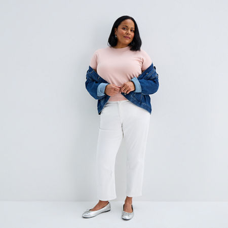 Click here for Liz Claiborne Womens Plus Ankle Mid Rise Ankle Pan... prices