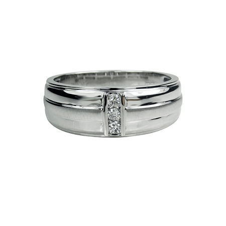 Click here for Mens 9M 1/10 CT. T.W. Natural White Diamond 10K Go... prices