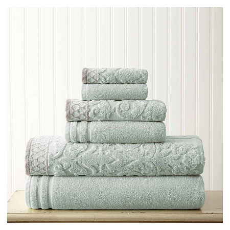 Click here for Pacific Coast Textiles Jacquard Solid 6-pc. Bath T... prices