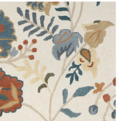 Safavieh Slater Hand Tufted Cut Loop Pile Area Rug, Color: Red Blue ...