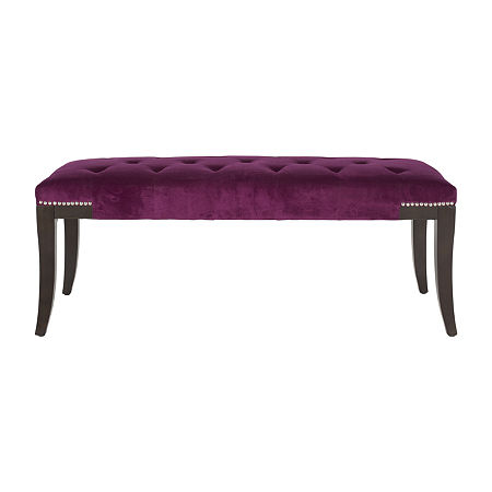 Click here for Gibbons Accents Upholstered Bench  One Size  Purpl... prices