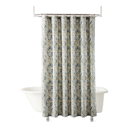 Click here for Fieldcrest Ikat Shower Curtain  One Size  Blue prices