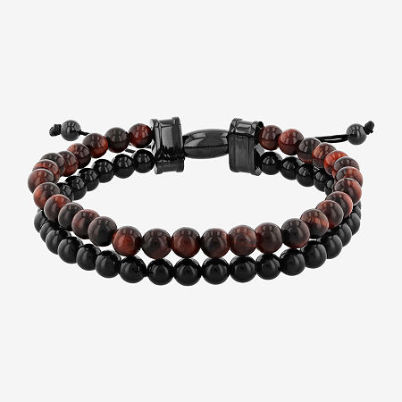 Click here for Mens Genuine Stone Beaded Bracelet  One Size  Tige... prices