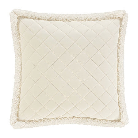Click here for Queen Street Cozy Winter White Square Throw Pillow... prices