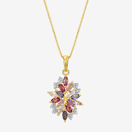 Click here for Womens Genuine Purple Amethyst 18K Gold Over Silve... prices