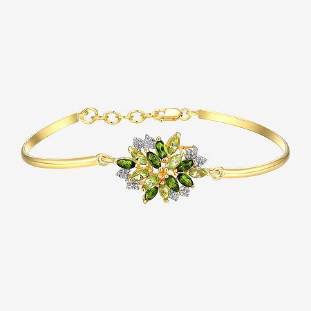 Click here for Womens Genuine Green Peridot 18K Gold Over Silver... prices