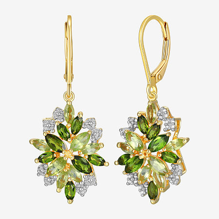 Click here for Womens Genuine Green Peridot 18K Gold Over Silver... prices