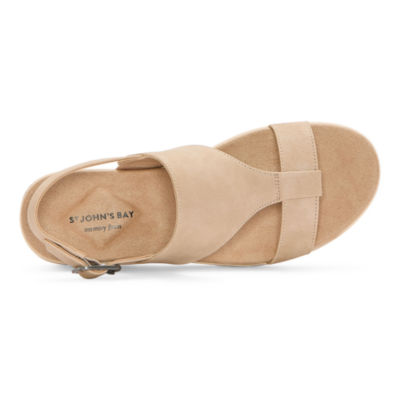 St. John's Bay Cloudsteppers Womens Stanvick Slingback Strap Flat ...