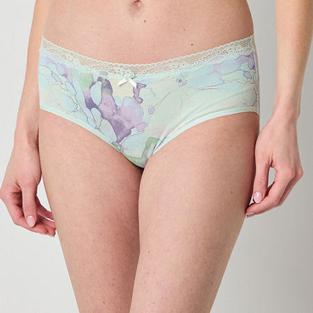 Click here for Ambrielle Cotton Hipster Panty 303246  Large  Blue prices