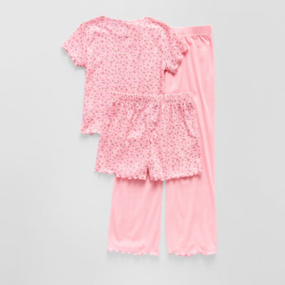Sleep On It Little & Big Girls 3-pc. Pajama Set - JCPenney