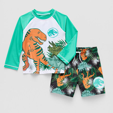 Click here for Toddler Boys Jurassic World 2-pc. Rash Guard Set... prices