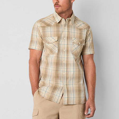 Click here for Frye and Co. Mens Short Sleeve Regular Fit Button-... prices