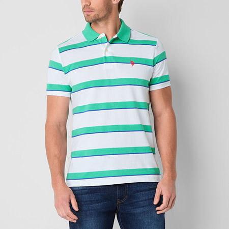 Click here for U.S. Polo Assn. Stripe Pique Mens Classic Fit Shor... prices