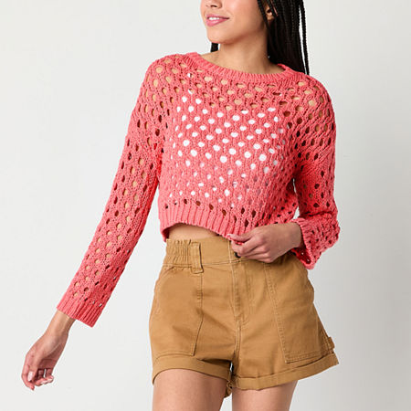 Click here for Arizona Juniors Womens Crew Neck Long Sleeve Pullo... prices