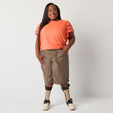 Click here for St. Johns Bay Womens 11 1/2 Mid Rise - Plus Adapti... prices