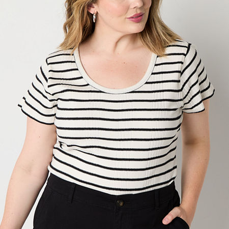 Click here for a.n.a Womens Plus Scoop Neck Short Sleeve T-Shirt... prices