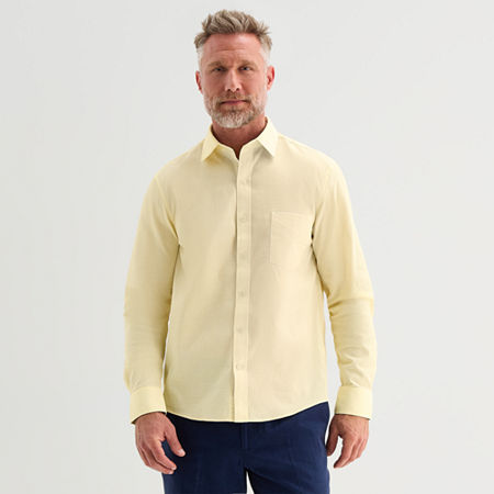 Click here for Stafford Chambray Mens Long Sleeve Regular Fit But... prices