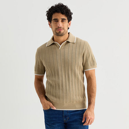 Click here for Stafford Johnny Collar Mens Short Sleeve Pullover... prices