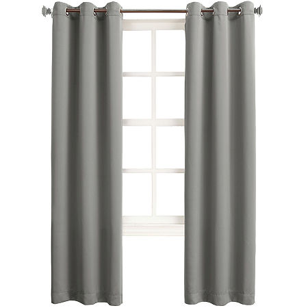 Click here for Tabbey Room Darkening Grommet Curtain Panel - Grey prices