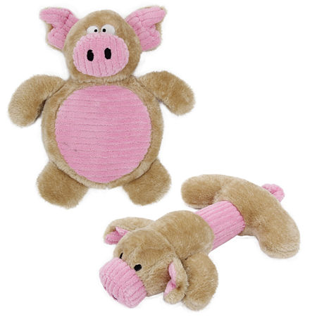 Click here for Pet Life Cozy Play Plush 2 Set Of Matching Squeaki... prices