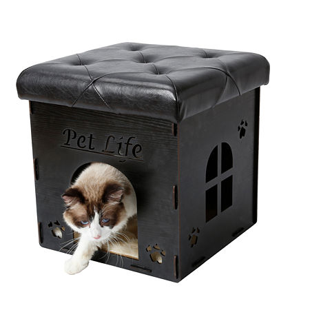 Click here for Pet Life Foldaway Collapsible Designer Cat House F... prices
