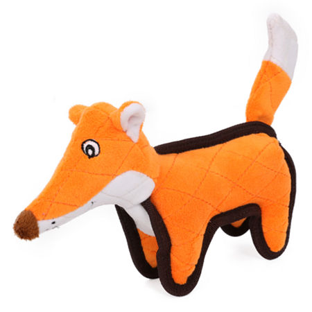 Click here for Pet Life Foxxy-Tail Quilted Plush Animal Squeak Ch... prices