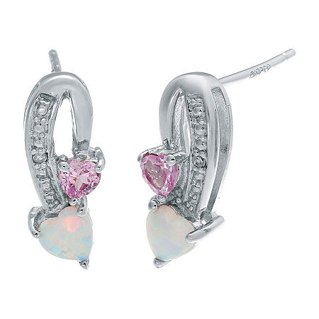 Click here for Lab-Created Opal and Pink Sapphire Sterling Silver... prices