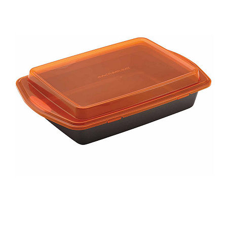 Rachael Ray Non-Stick Bakeware 9 by 13 Cake Pan & Lid - Gray