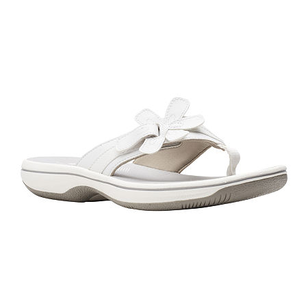 Click here for Clarks Cloudsteppers Womens Brinkley Flora Flip-Fl... prices
