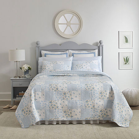 Laura Ashley Kenna Cotton Reversible Quilt Sets