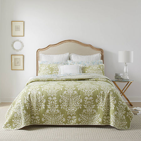Click here for Laura Ashley Rowland Floral Reversible Quilt Set... prices