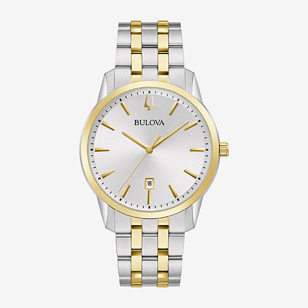 Mens Bulova Sutton Classic Two-Tone Watch - 98B385