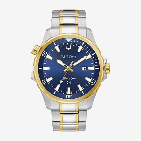 Click here for Bulova Mens Marine Star Two-Tone Stainless Steel B... prices