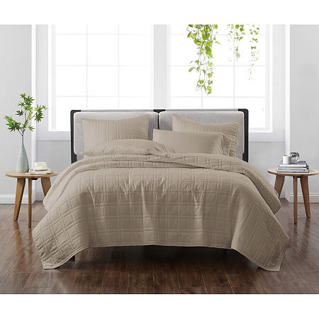 Cannon Heritage 3-Pc. Quilt Set  Full/Queen - Beige Khak
