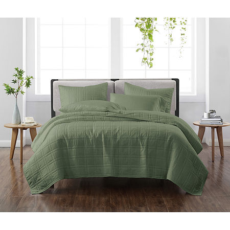 Cannon Heritage 3-Pc. Quilt Set  Full/Queen - Green
