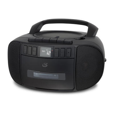 CD Cassette AM/FM Boombox BCA209B, Color: Black - JCPenney