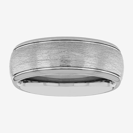 Click here for Mens 8MM Tungsten Wedding Band  13  Grey prices