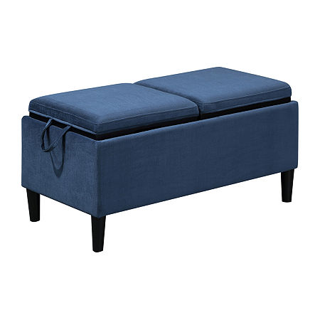 Click here for Designs4comfort Storage Ottoman  One Size  Blue prices