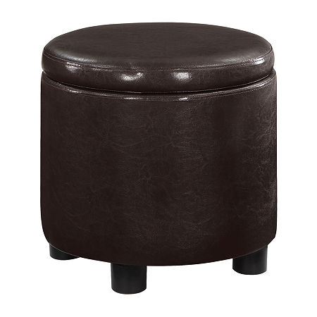Click here for Designs4Comfort Round Storage Ottoman  One Size  B... prices