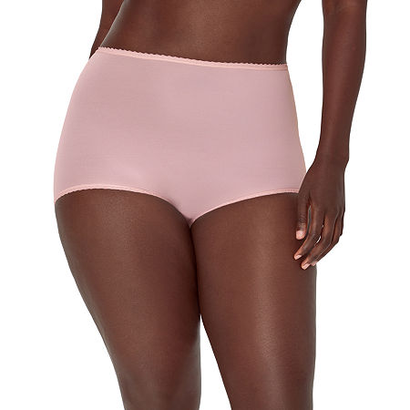 Bali Skimp Skamp Womens Average + Full Figure Brief Panty 2633  6  Pink