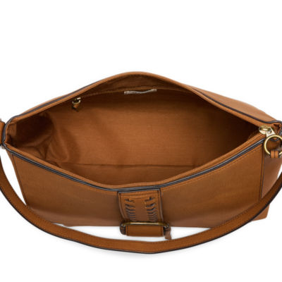 a.n.a Halle Flap Shoulder Bag, Color: Lt Cognac - JCPenney
