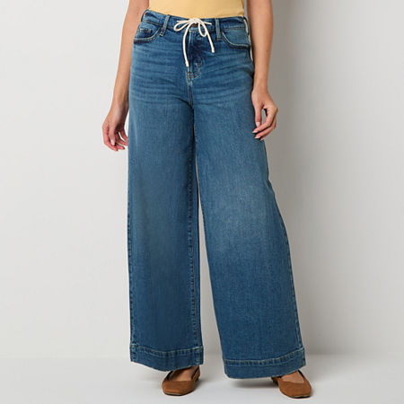 Click here for a.n.a Soft Drape Womens Low Rise Wide Leg Jean  14... prices