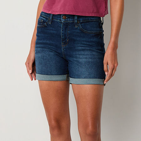 Click here for a.n.a Womens High Rise 5 Denim Short  16  Blue prices