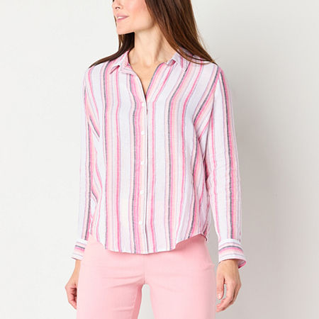 Click here for Liz Claiborne Womens Cuffed Long Sleeve Loose Fit... prices