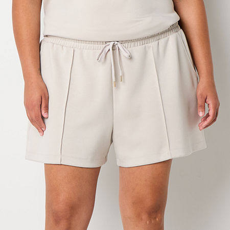 Click here for Stylus Womens High Rise Plus Pull-On Short  3x  Gr... prices