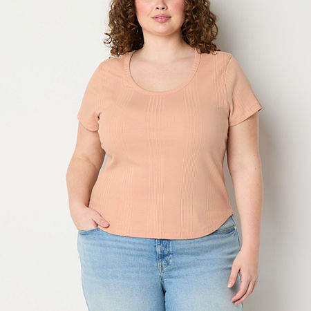 Click here for a.n.a Womens Plus Scoop Neck Short Sleeve T-Shirt... prices