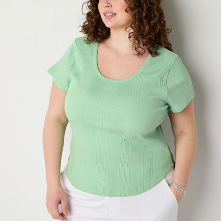 Click here for a.n.a Womens Plus Scoop Neck Short Sleeve T-Shirt... prices