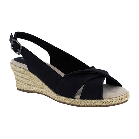 Click here for Easy Street Womens Maureen Wedge Sandals  6 1/2 Wi... prices