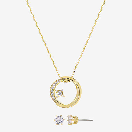 Click here for Sparkle Allure Womens Cubic Zirconia 14K Gold Over... prices